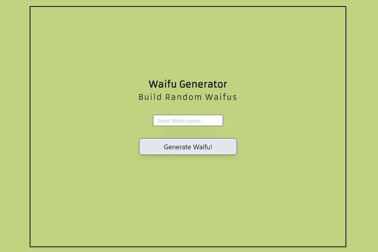 Waifus – Waifu For Laifu